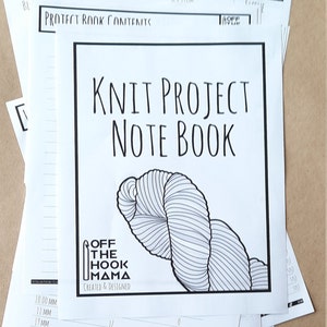 Knit Project Notebook PDF Journal Project Digital Planner Standard Size ...