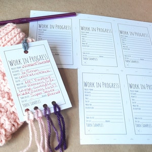 8 off the Hook Work in Progress Tags. WIP Hang Tag for Handmade Crochet ...