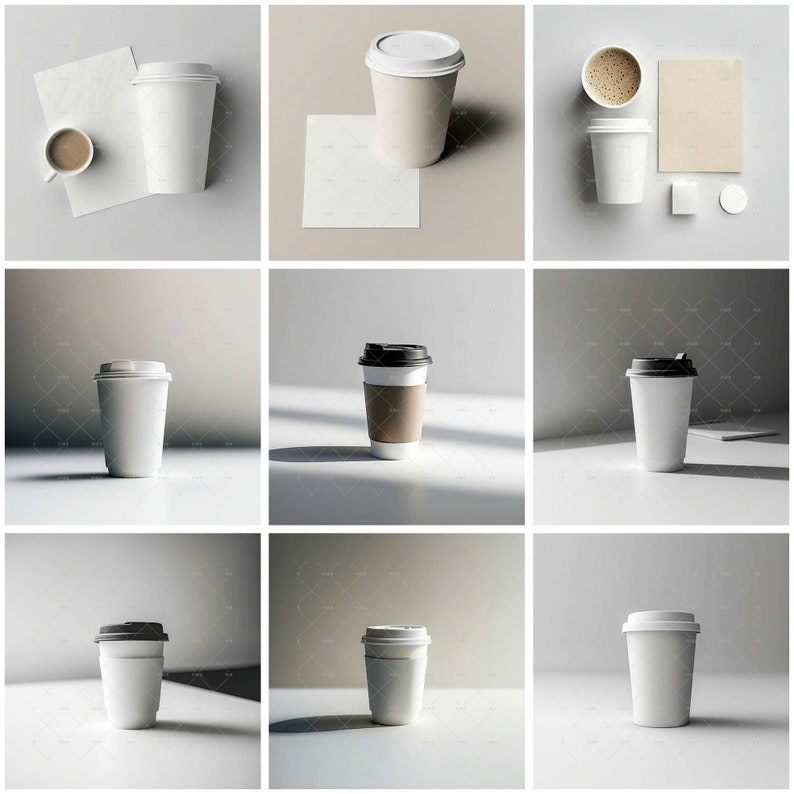 Papercup Mockup Canva Coffee Cup Mockup Cup Canva Bundle to Go - Etsy