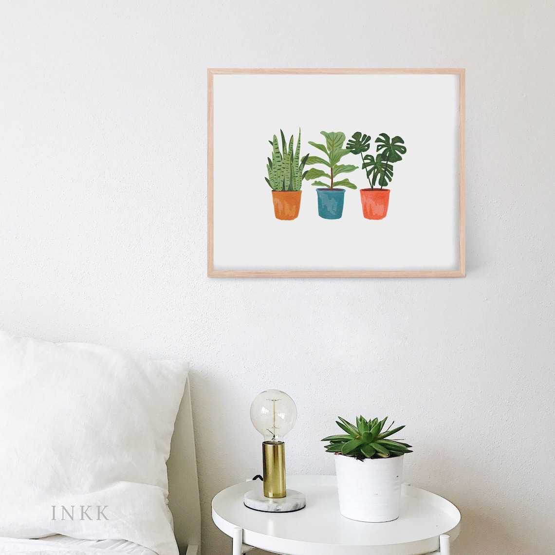 Tropical Plants Printable Wall Art Bedroom Wall Art | Etsy