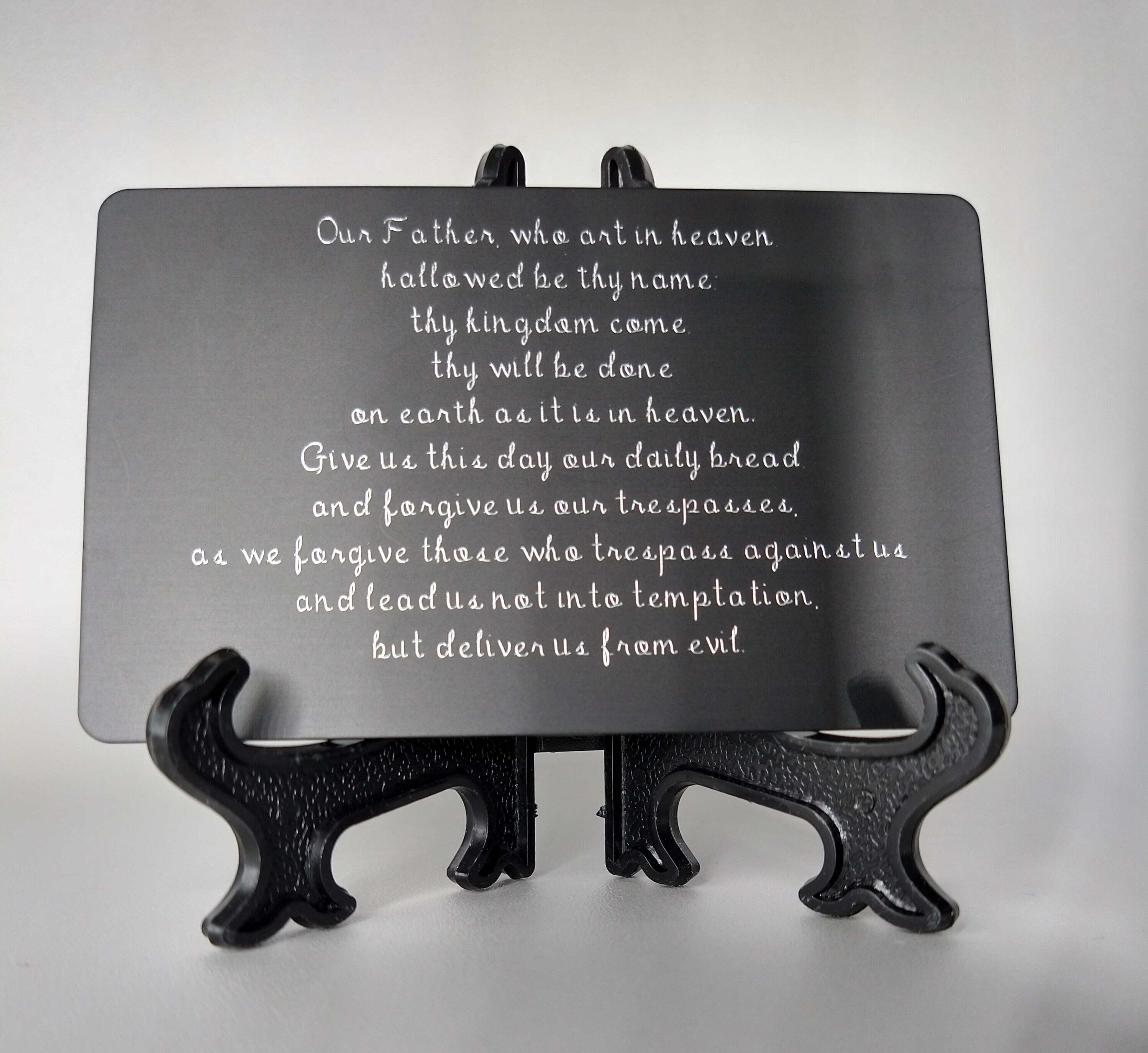 The Lord's Prayer - Desk or Bedside Table Prayer Card - Etsy