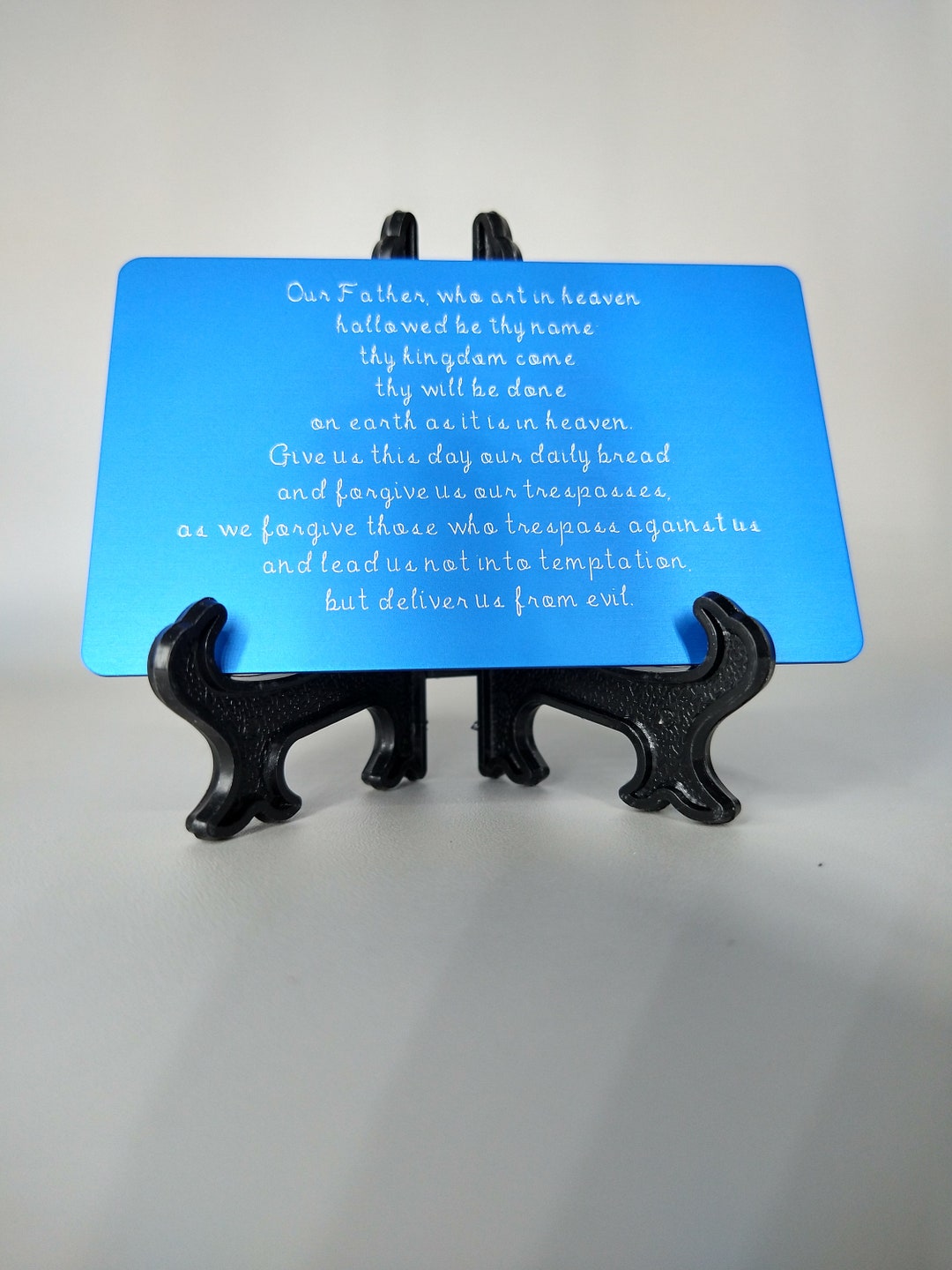 The Lord's Prayer - Desk or Bedside Table Prayer Card - Etsy