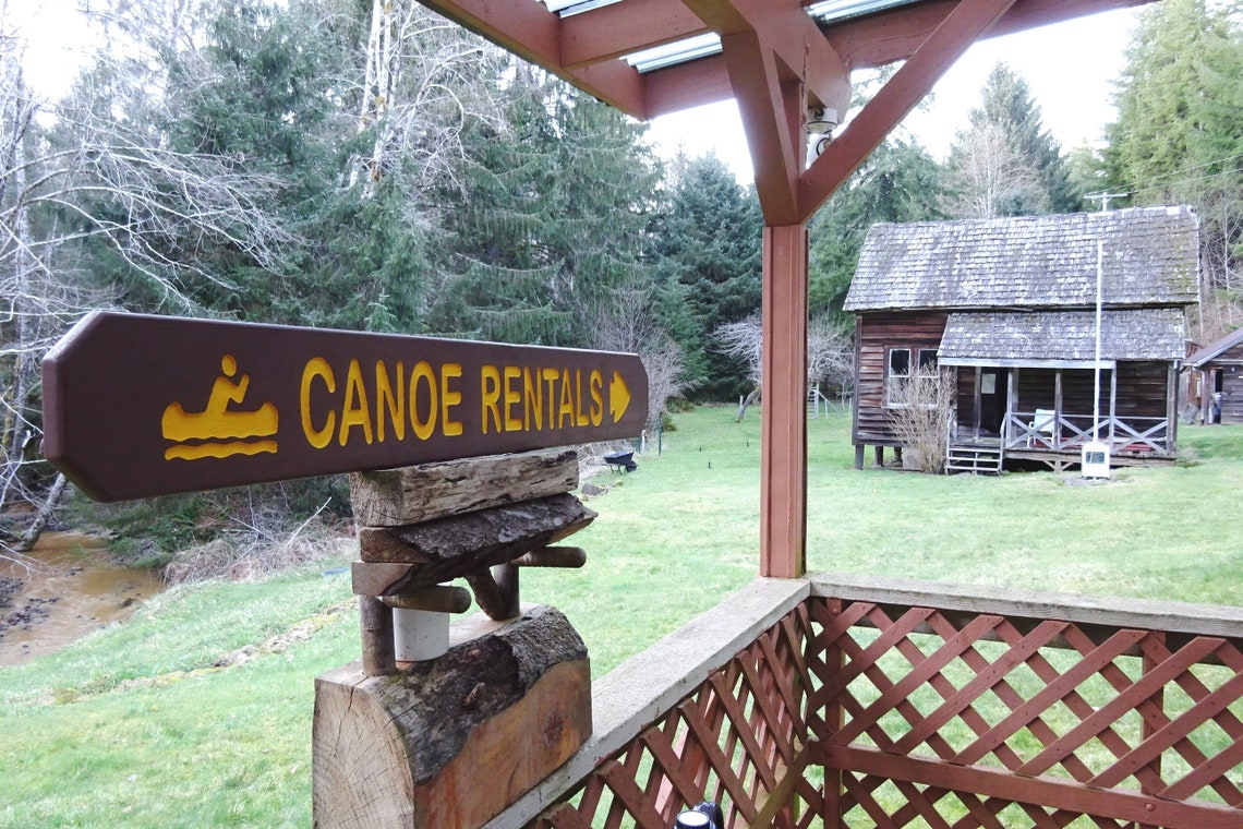 CANOE RENTAL Sign National Park Style Trail Cabin Campground | Etsy