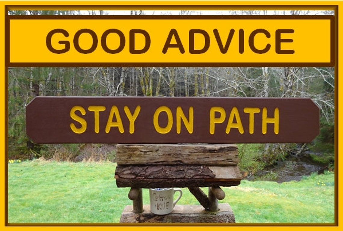 STAY ON PATH National & State Park Path Trail Road Home Cabin - Etsy