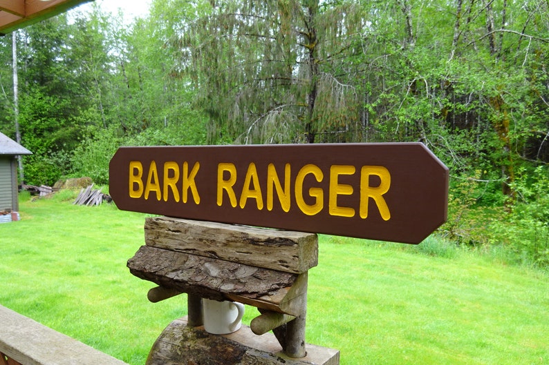 BARK RANGER Sign National & State Park Style Path Trail Home - Etsy
