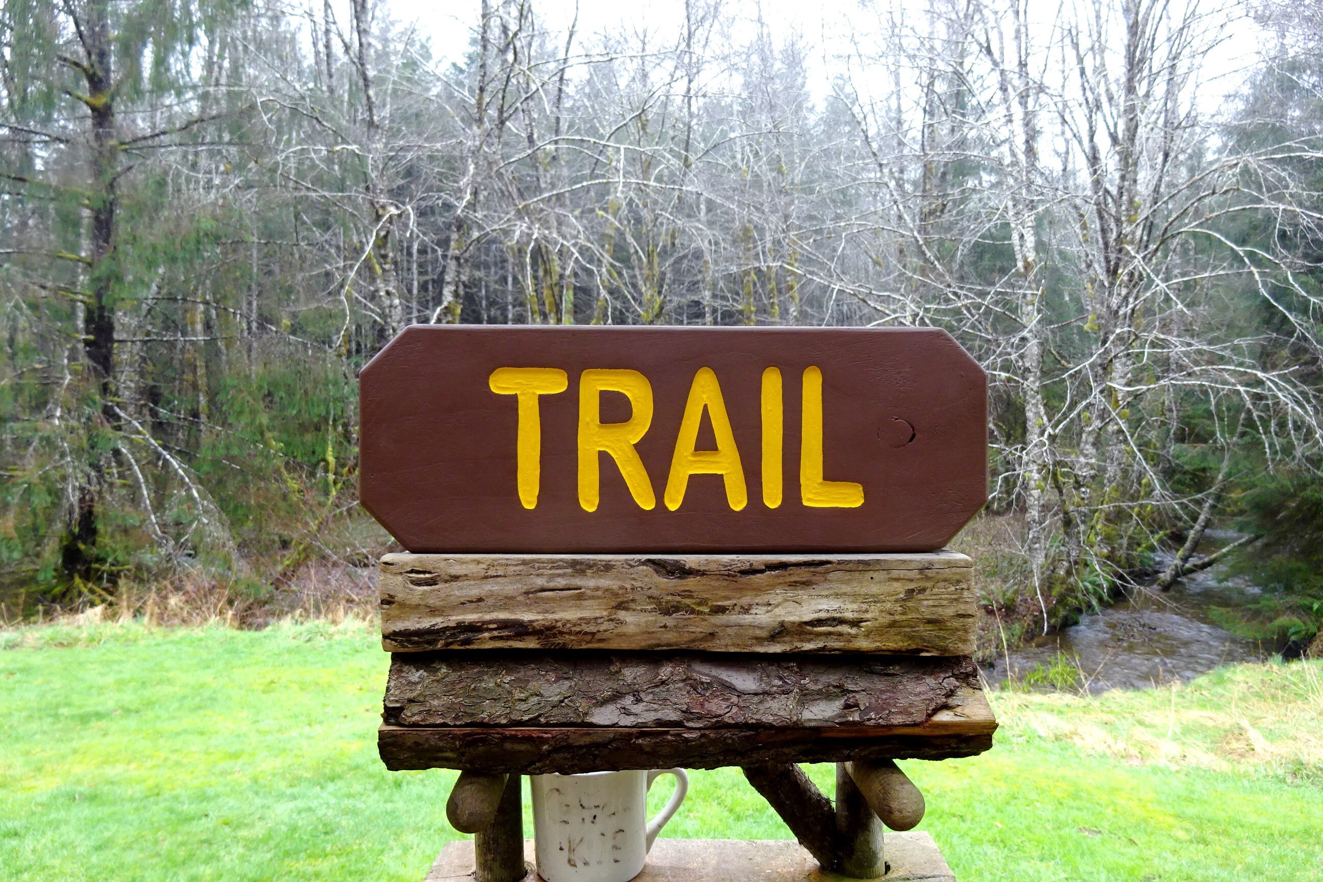 TRAIL Marker Sign National & State Park Path Trail Road Home | Etsy