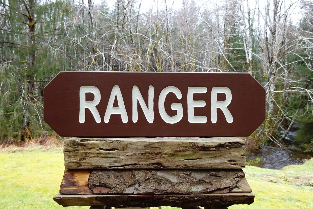 PARK RANGER Sign, National & State Park Trail Road Street Home Cabin ...