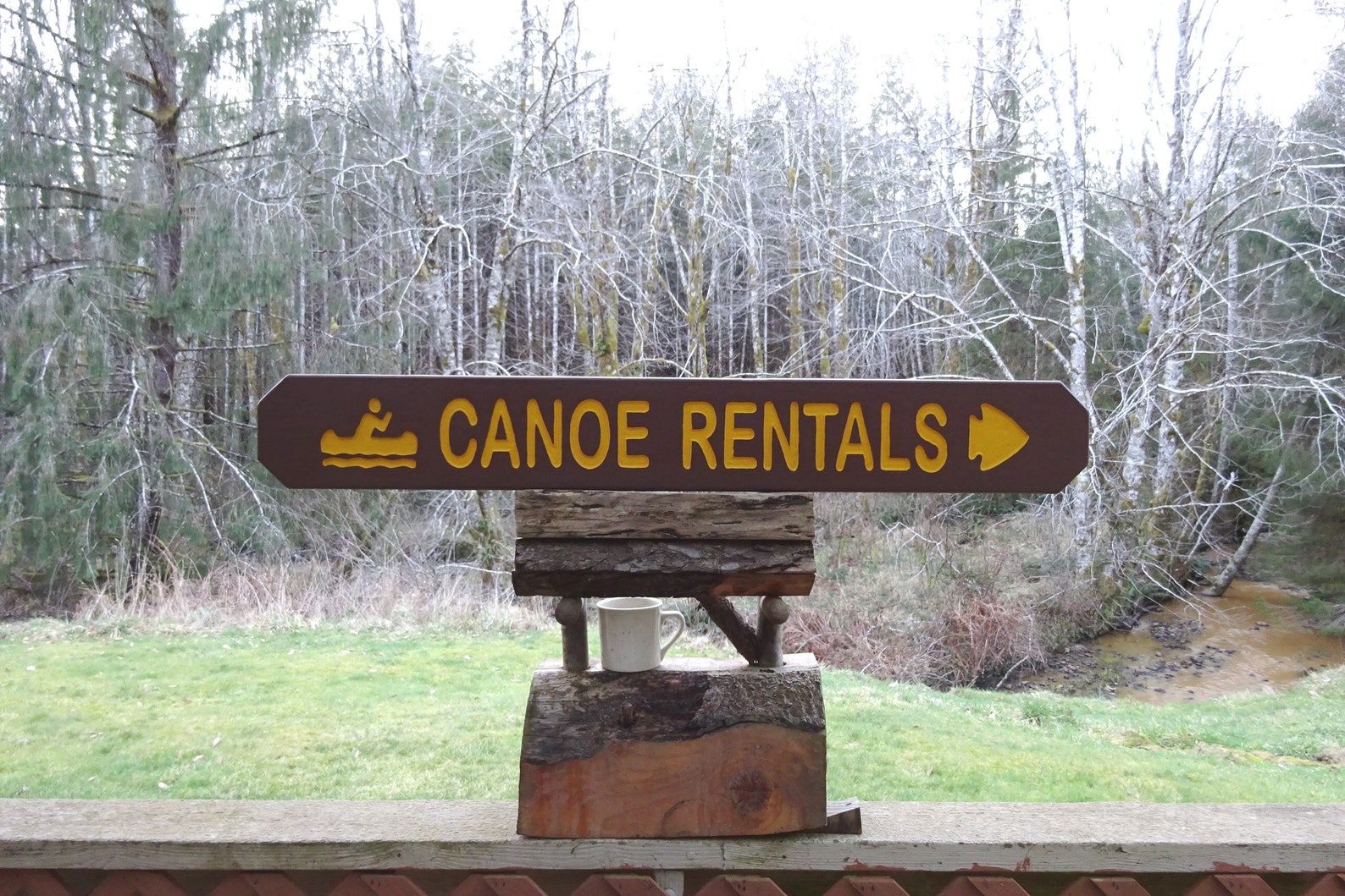 CANOE RENTAL Sign National Park Style Trail Road Lodge - Etsy