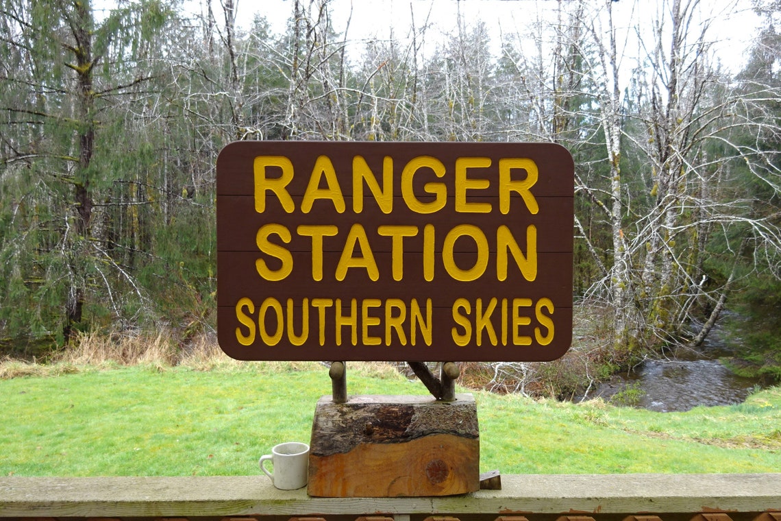 RANGER STATION Southern Skies Sign Park Style Road Cabin - Etsy