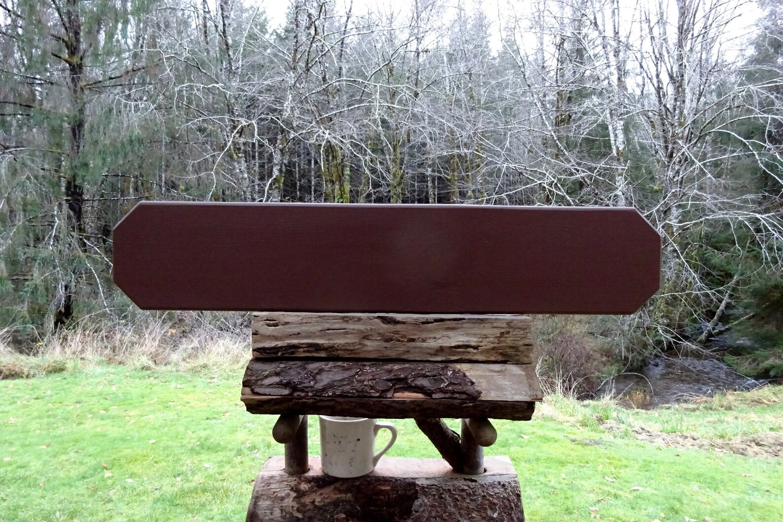 FAMILY NAME CAMPGROUND Sign, Park Style Path Trail Home Cabin Lodge ...