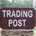 TRADING POST Park Style Campground Sign, Trail Road Cabin Refuge Lodge ...
