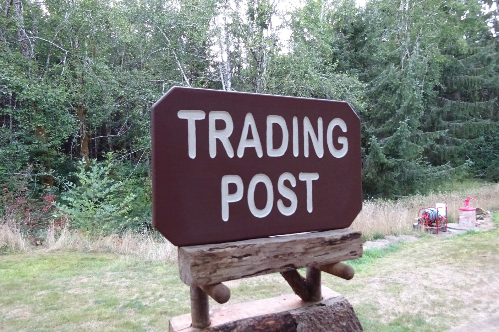 TRADING POST Park Style Campground Sign Trail Road Cabin - Etsy