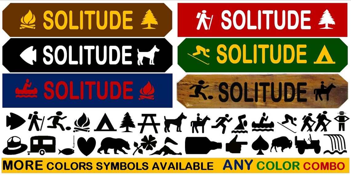 BASE CAMP Sign With Tent Symbol, Personalizable Park Style Campground ...