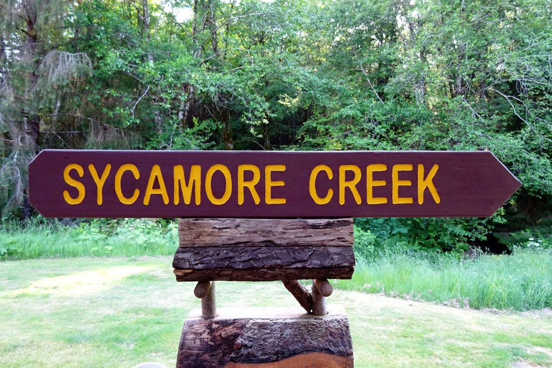 SCENIC VIEW AREA Arrow Sign, Personalizable Park Style Trail Road ...