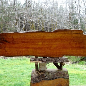 CROWS NEST Sign on Natural-edge Volcanic Western Red Cedar, Carved ...