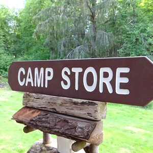 CAMP STORE Sign, Park Style in or Outdoor Trail Road Street Cabin Lodge ...