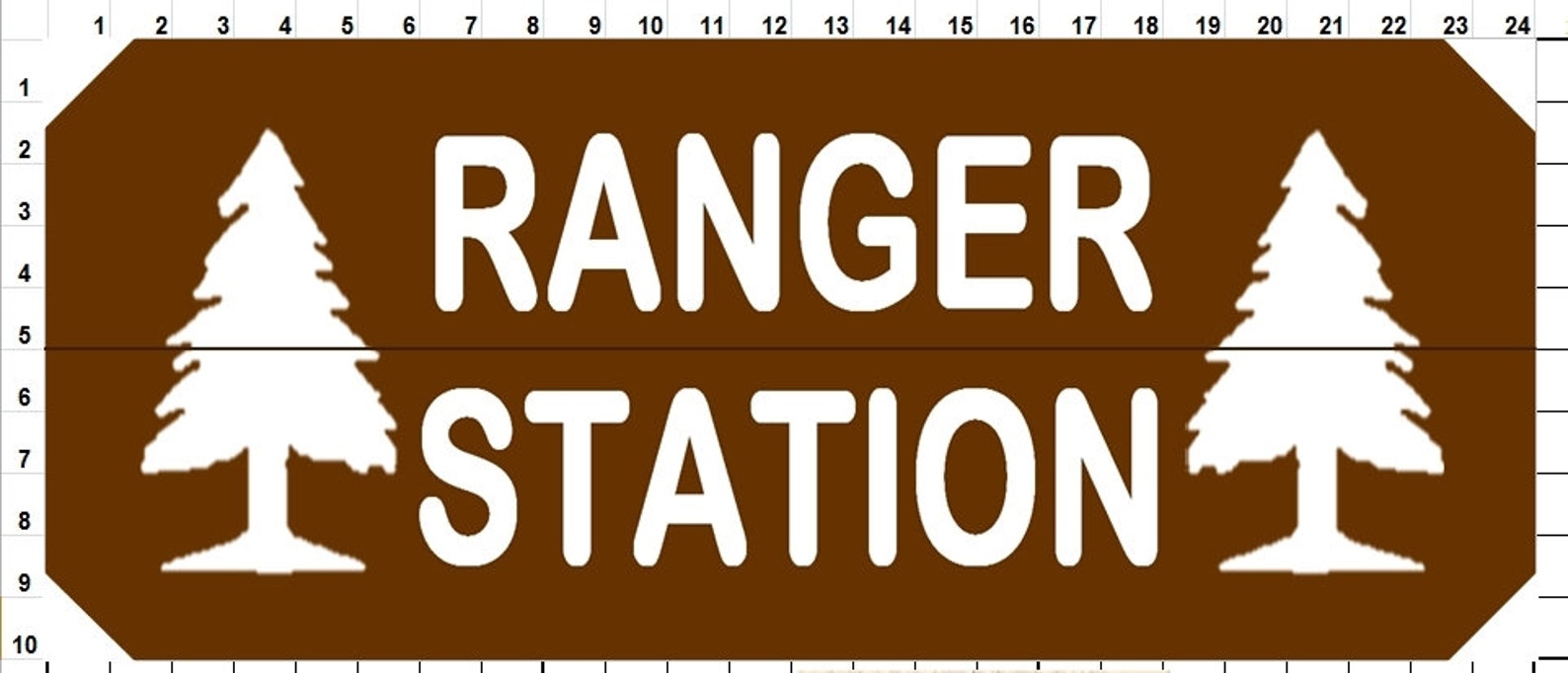 RANGER STATION Sign With Name Add-on Park Style Trail Road | Etsy