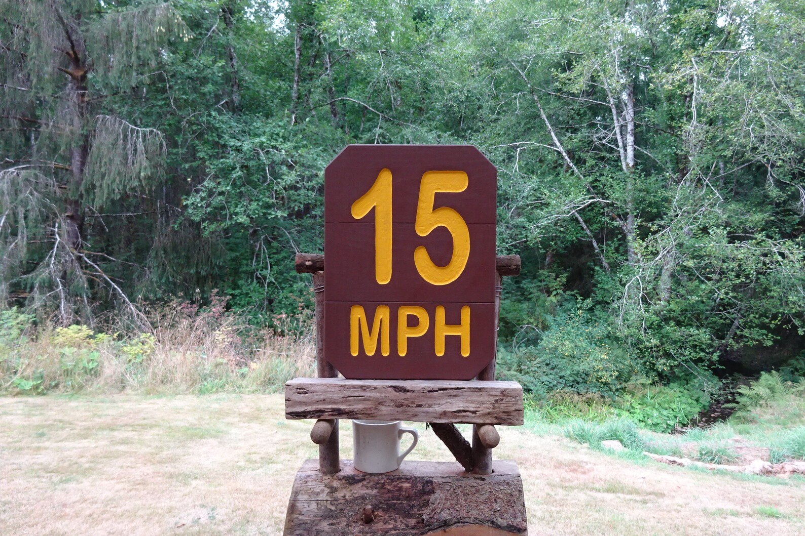 15 MPH SPEED LIMIT Sign, Park & Forest Service Style Path Trail Road ...