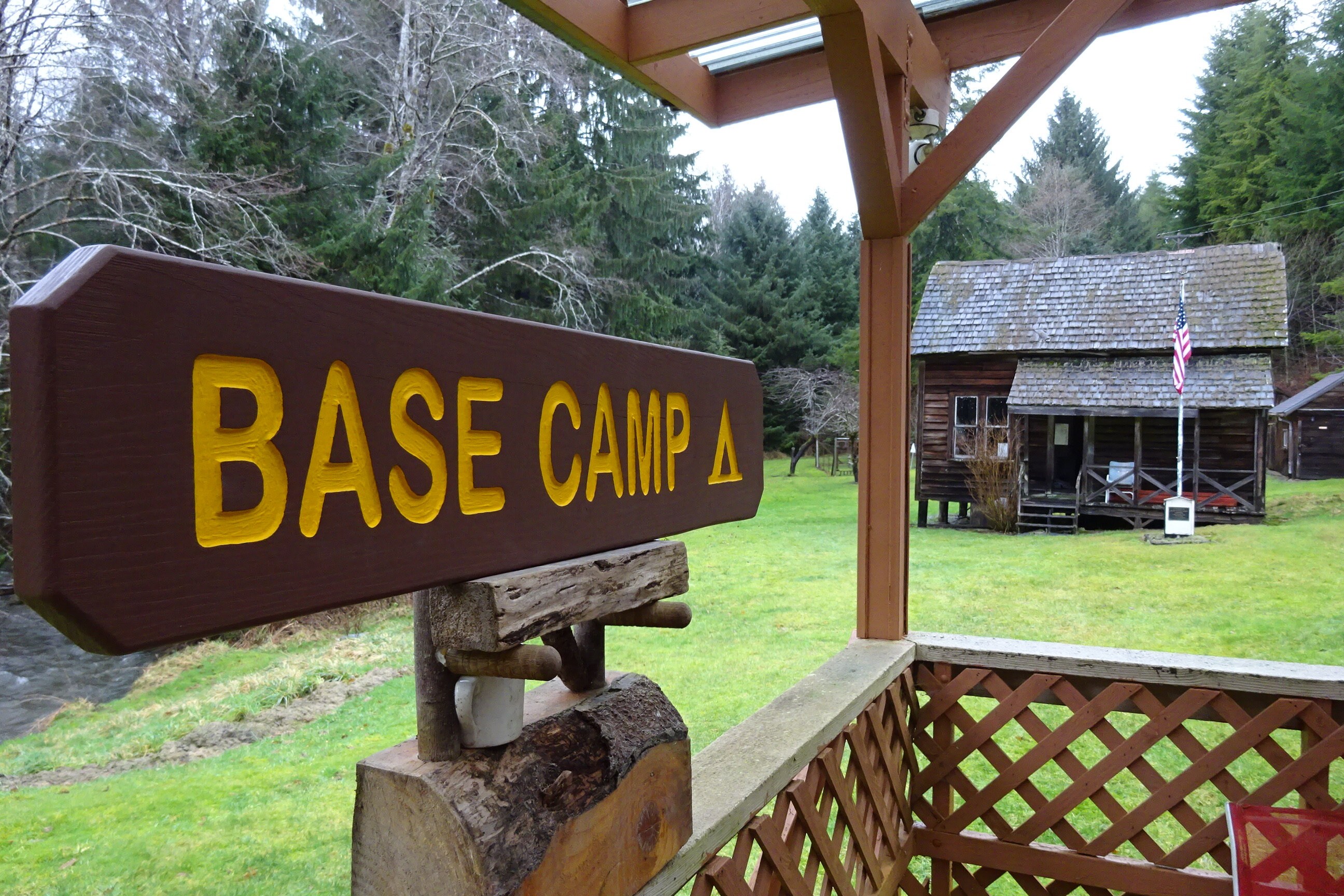 BASE CAMP Sign With Tent Symbol, Personalizable Park Style Campground ...