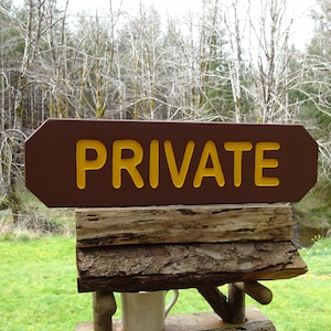 PRIVATE National & State Park Security Path Trail Road Home Cabin ...