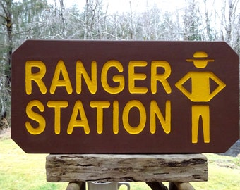 RANGER STATION, National Park Style Trail Road Street House Cabin Lodge ...