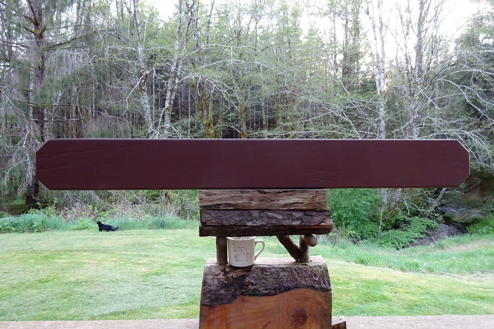 SCENIC RIVER NAME Sign, National Park Style Trail Road Cabin Refuge ...