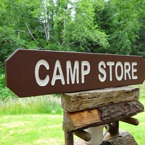 CAMP STORE Sign National & State Park Style Trail Road Home Cabin ...