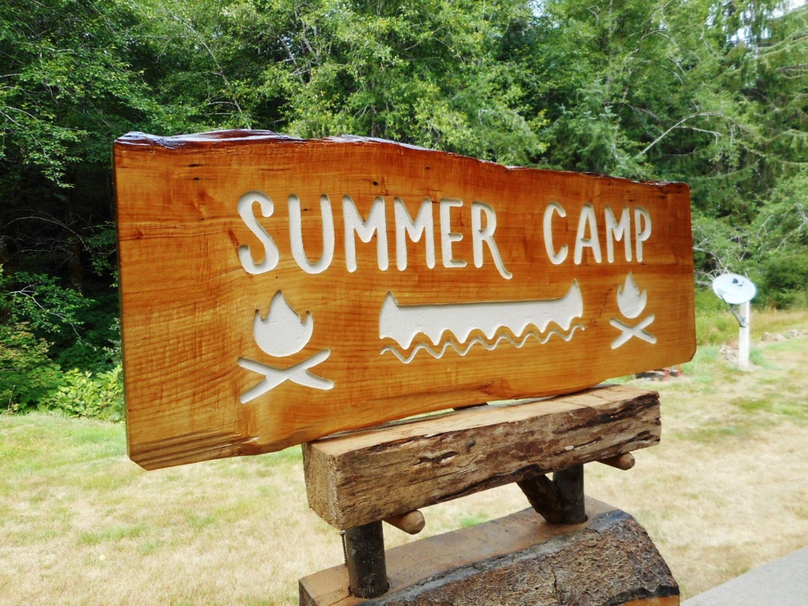 SUMMER CAMP Rustic Outdoor Recreation Wood Sign House Cabin - Etsy