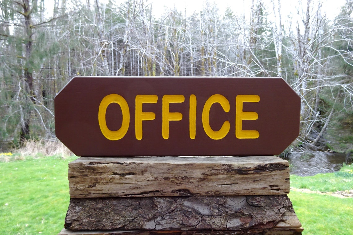 OFFICE Park Ranger HQ RV Park or Campground Sign Park Style | Etsy