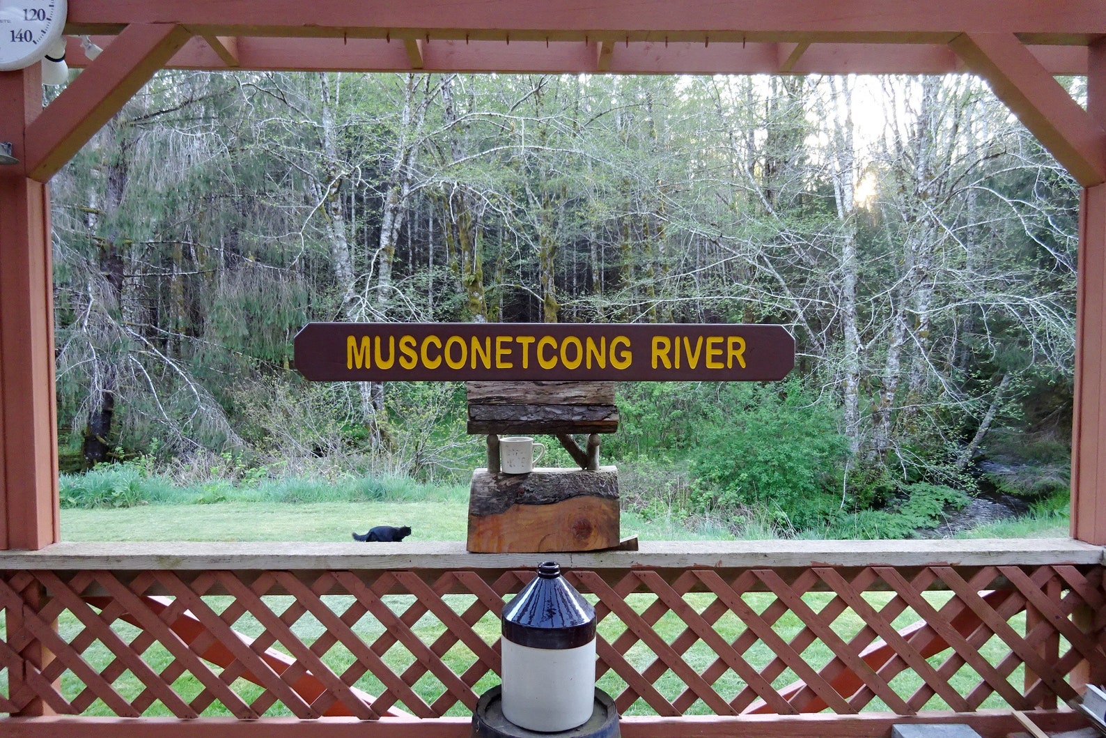 SCENIC RIVER NAME Sign, National Park Style Trail Road Cabin Refuge ...