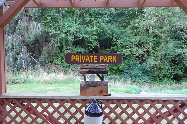 PRIVATE PARK Vintage Style Property Sign for Your Trail Road - Etsy
