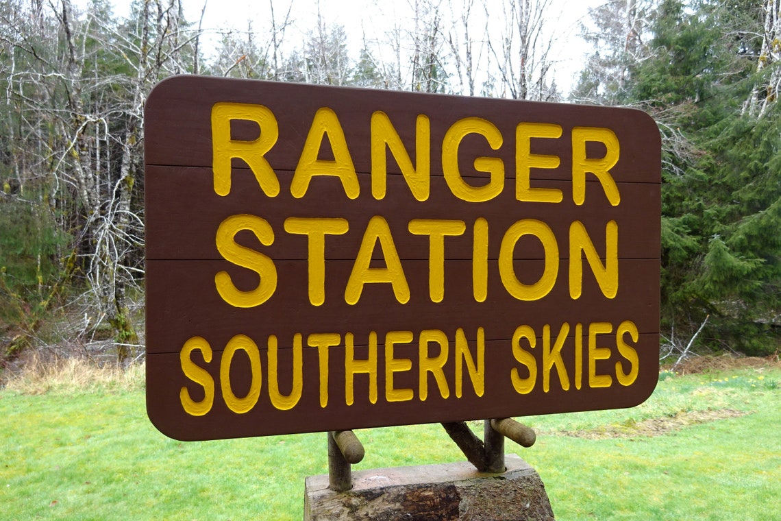 RANGER STATION Southern Skies Sign Park Style Road Cabin - Etsy