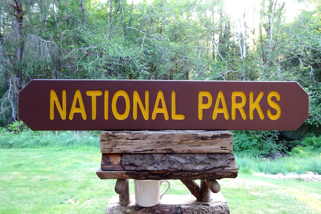 National Parks Inspiration Sign, In/outdoor Hiking Trail House Cabin ...