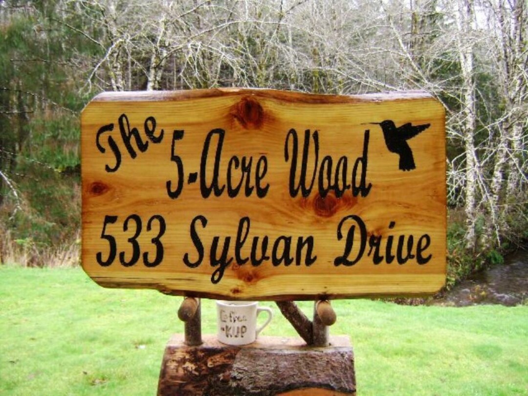 COUNTRY ADDRESS Sign, Customizable Rustic Style for Outdoor Fence Road ...