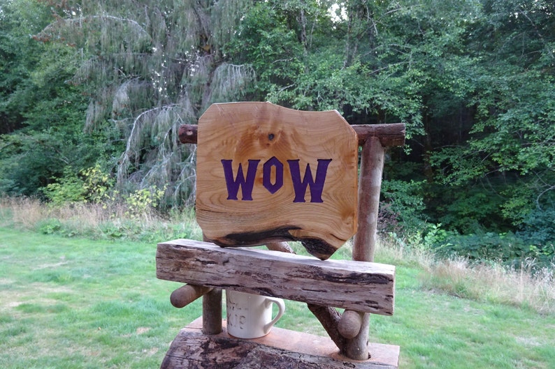 Wow Mom World of Warcraft Roll Playing Gamer Sign Hand Carved Routed ...