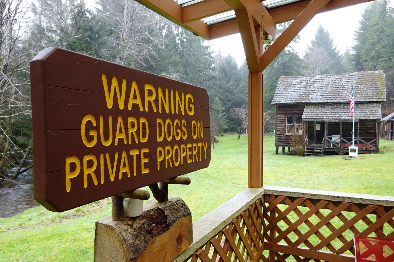 GUARD DOG and Private Property WARNING Sign Park Style Path - Etsy