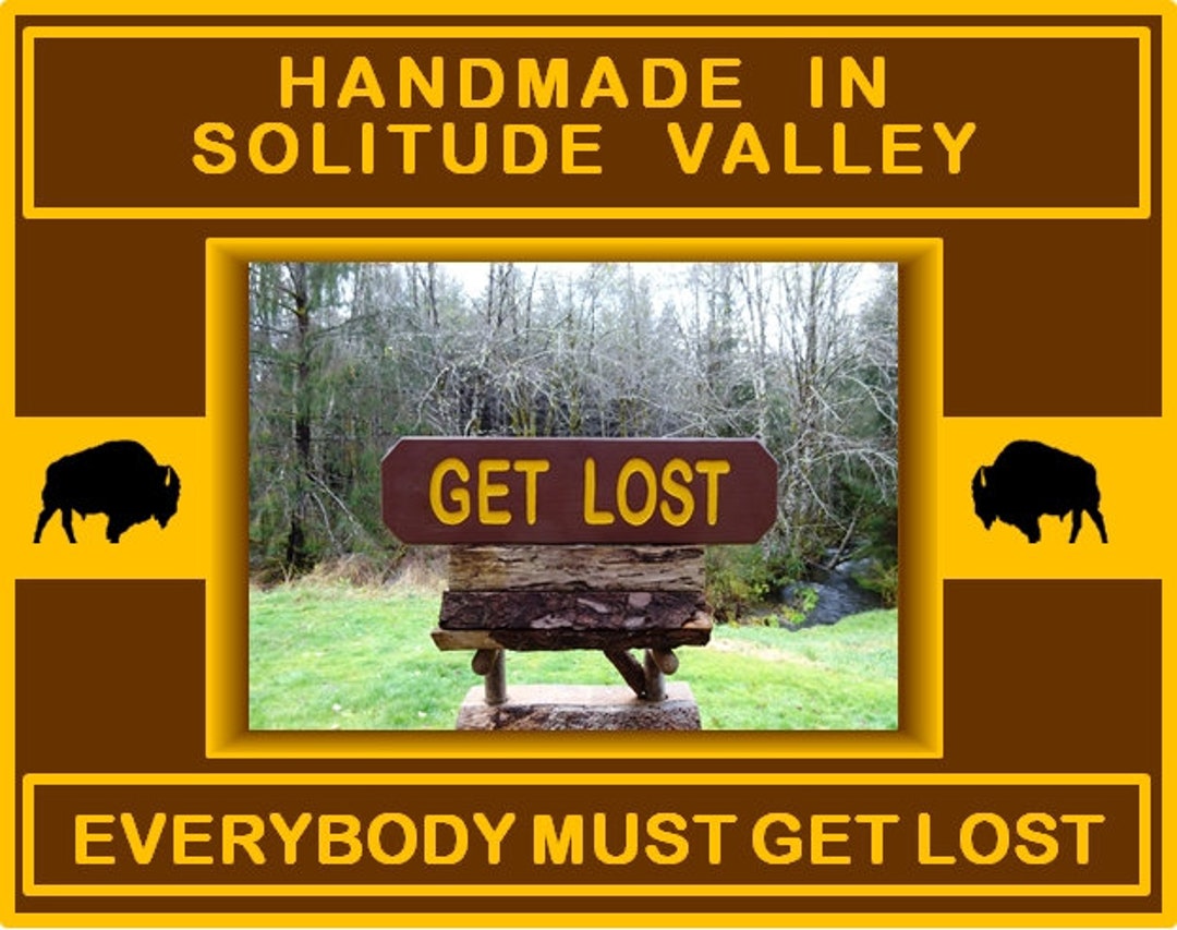 National Park & Forest Service Style GET LOST Sign: Outdoor Wood Park ...