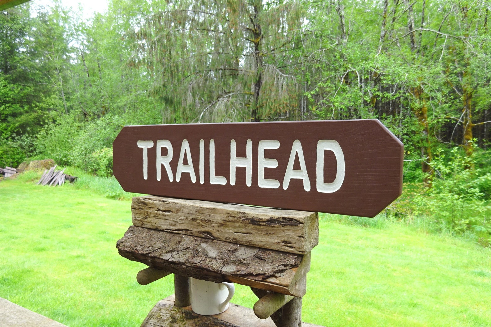 TRAILHEAD Sign National & State Park Trail Road Home Cabin - Etsy