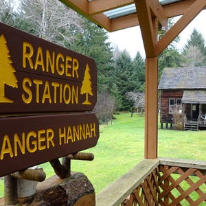 RANGER STATION Sign With Name, Customizable Park Road Street Cabin ...
