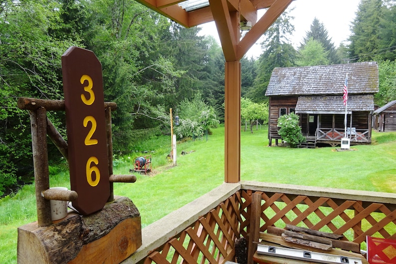 Camp Address Sign Park Service Style Path Trail Road Cabin - Etsy