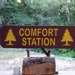COMFORT STATION Sign, Park Style Relaxation Retreat Road Cabin Lodge ...