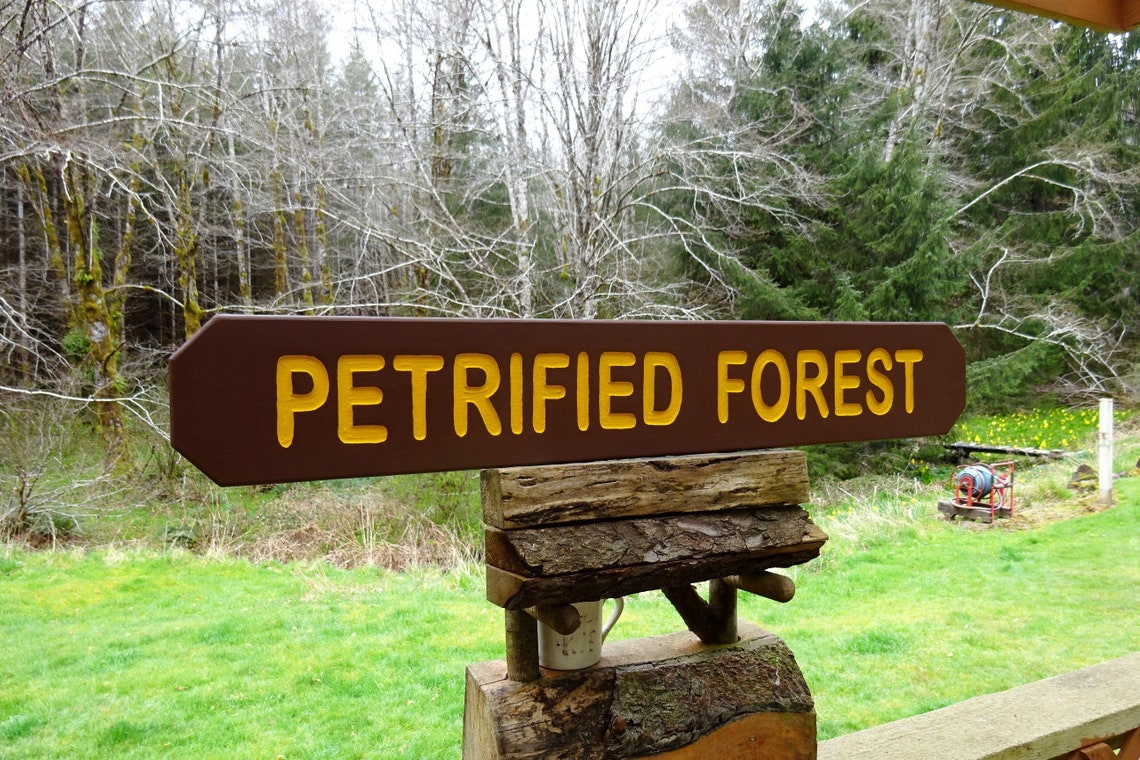PETRIFIED FOREST Park Sign Path Trail Road Cabin Refuge Lodge - Etsy