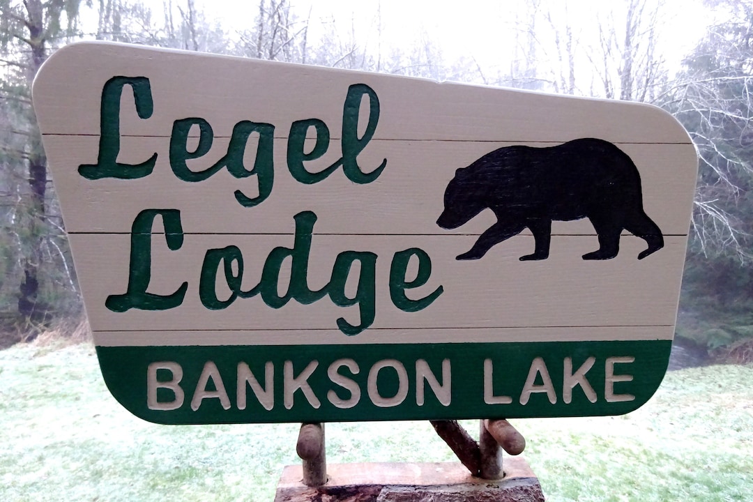 LODGE NAME With Lake Name, Forest Service Personalizable Park Welcome ...