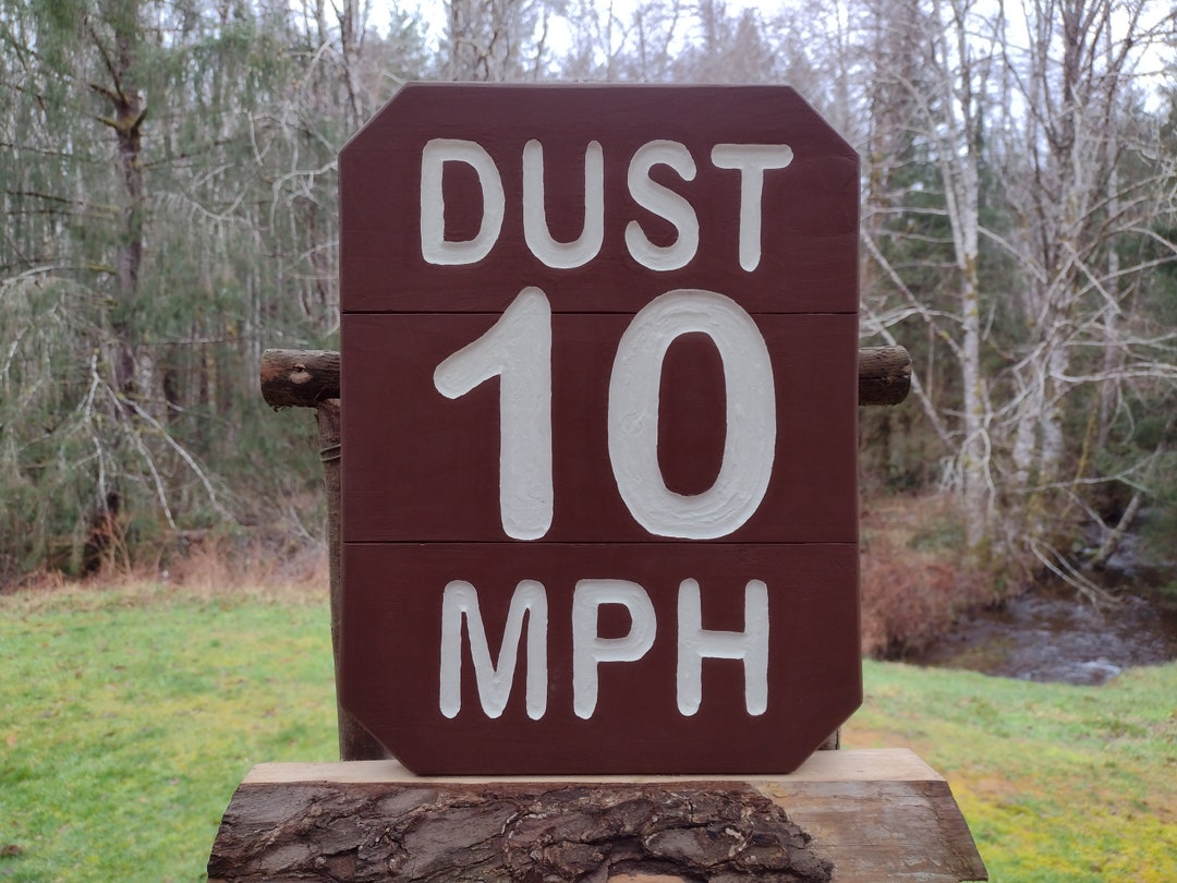 Dust SPEED LIMIT 10 MPH Sign, National & State Park Road Street Drive ...