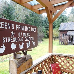 PRIMITIVE LOOP TRAIL Sign, Park Style Trail Yard Home Cabin Campground ...