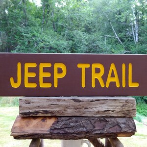 JEEP TRAIL Handmade Park Style off Road Path Trail Road Cabin Refuge ...