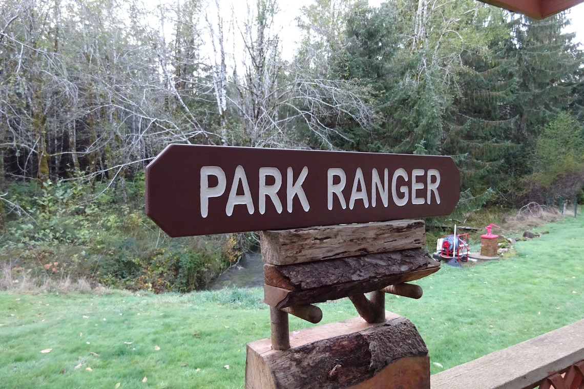 National & State PARK RANGER Sign for Your Path Trail Road | Etsy