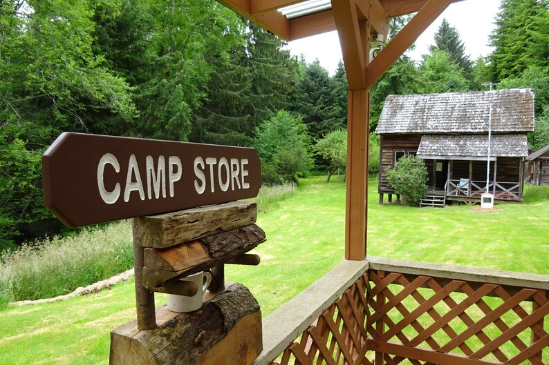 CAMP STORE Sign National & State Park Style Trail Road Home Cabin ...