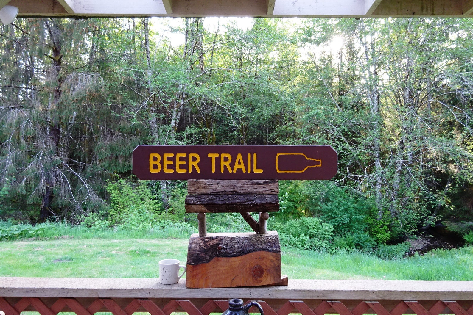BEER TRAIL ARROW Sign Park Style Path Trail Backyard Cabin - Etsy