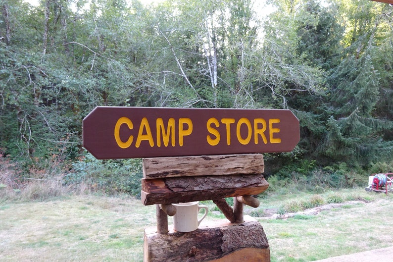 CAMP STORE Sign National Park Style Trail Road Home Cabin - Etsy